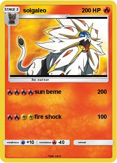 Pokémon solgaleo 846 846 - sun beme - My Pokemon Card