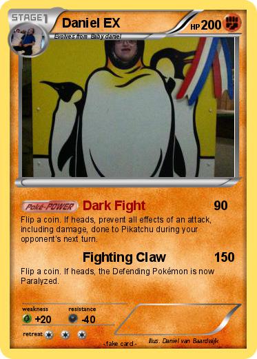 Pokémon Daniel EX 3 3 - Dark Fight - My Pokemon Card