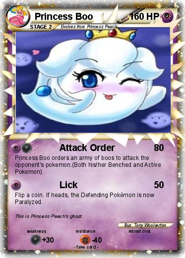 Pokémon Princess Boo - Attack Order - My Pokemon Card