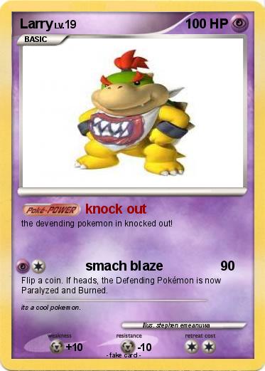 Pokémon Larry 161 161 - knock out - My Pokemon Card
