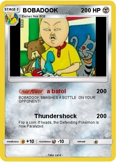 Pokémon BOBADOOK - a batol - My Pokemon Card