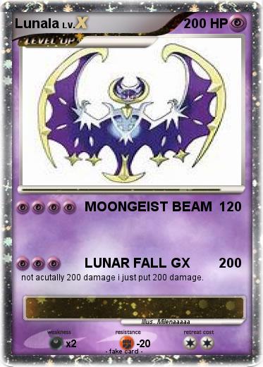 Pokémon Lunala 280 280 - MOONGEIST BEAM - My Pokemon Card