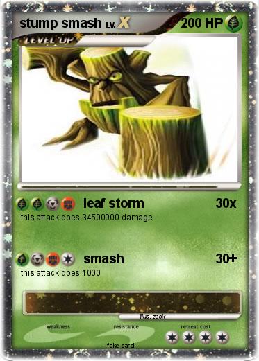 Pokémon stump smash 14 14 - leaf storm - My Pokemon Card