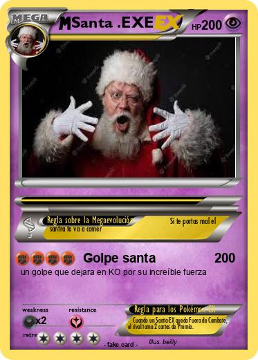 Pokémon Santa EXE 1 1 - Golpe santa - Mi carta pokémon