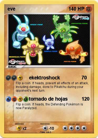 Pokémon eve 110 110 - ekektroshock - My Pokemon Card