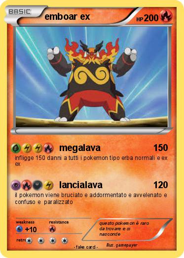 Pokémon emboar ex 98 98 - megalava - My Pokemon Card