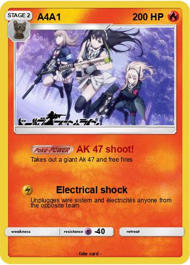 Pokémon A4A1 - AK 47 shoot! - My Pokemon Card