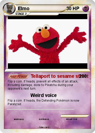 Pokémon Elmo 787 787 - Tellaport to sesame street - My Pokemon Card