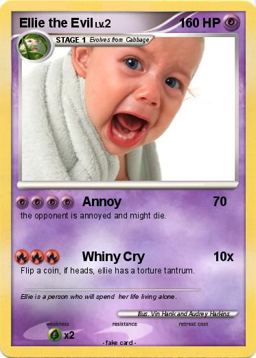Pokémon Ellie the Evil - Annoy - My Pokemon Card