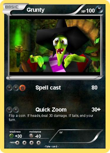 Pokémon Grunty 8 8 - Spell cast - My Pokemon Card