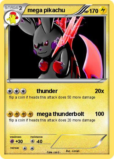 Pokémon mega pikachu 508 508 - thunder - My Pokemon Card