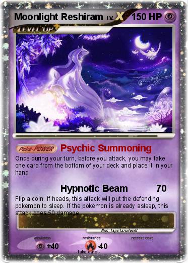 Pokémon Moonlight Reshiram - Psychic Summoning - My Pokemon Card