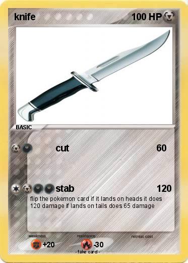 Pokémon knife 122 122 - cut - My Pokemon Card