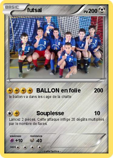Pokémon futsal - BALLON en folie - Ma carte Pokémon