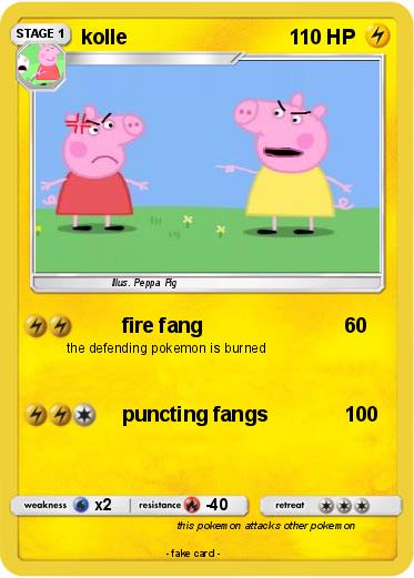 Pokémon kolle 1 1 - fire fang - My Pokemon Card