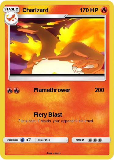 Pokémon Charizard 10725 10725 - Flamethrower - My Pokemon Card