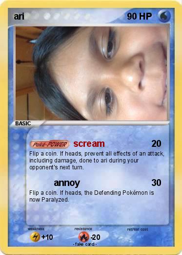 Pokémon ari 53 53 - scream - My Pokemon Card