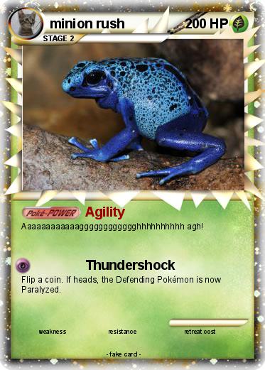 Pokémon minion rush 2 2 - Agility - My Pokemon Card