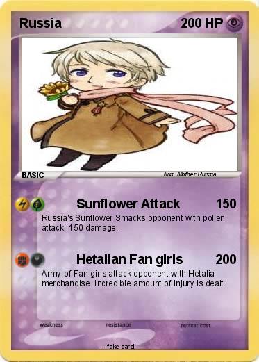 Pokémon Russia 64 64 - Sunflower Attack - My Pokemon Card