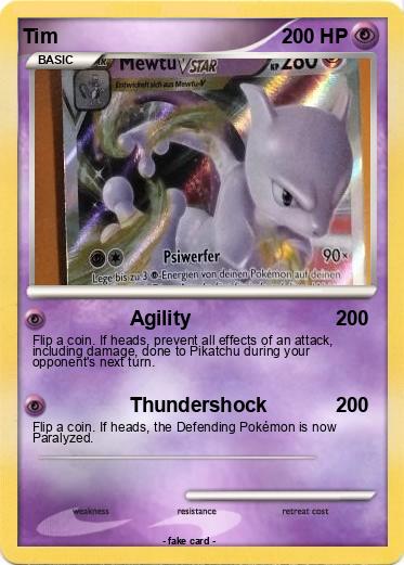 Pokémon Tim 750 750 - Agility - My Pokemon Card
