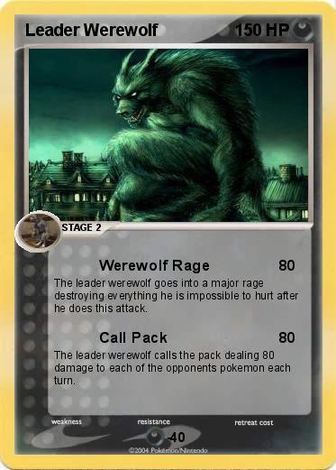 Pokémon Leader Werewolf 1 1 - Werewolf Rage - My Pokemon Card