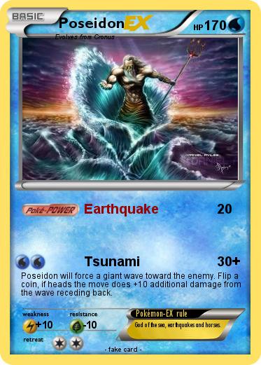 Pokémon Poseidon 846 846 - Earthquake - My Pokemon Card