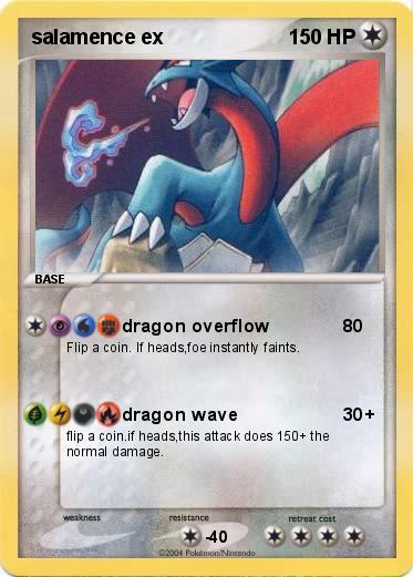 Pokémon salamence ex 3 3 - dragon overflow - My Pokemon Card
