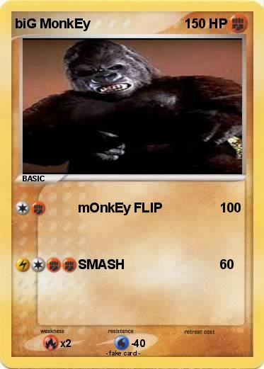 Pokémon biG MonkEy 6 6 - mOnkEy FLIP - My Pokemon Card