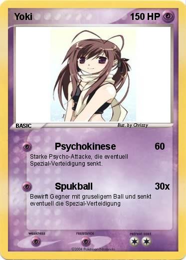 Pokémon Yoki 1 1 - Psychokinese - My Pokemon Card