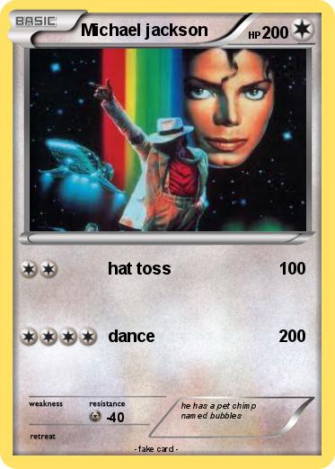 Pokémon Michael jackson 1382 1382 - hat toss - My Pokemon Card