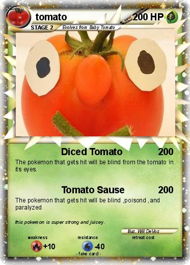 Pokémon tomato 39 39 - Diced Tomato - My Pokemon Card