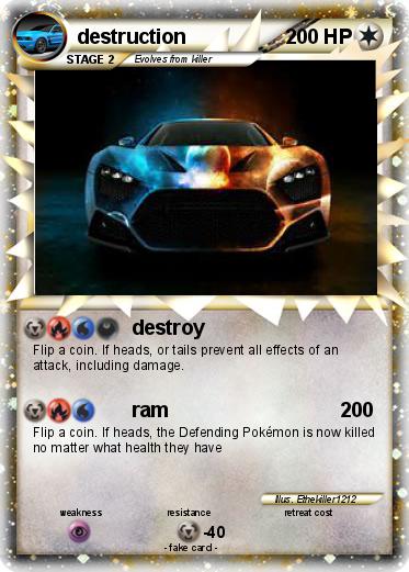 Pokémon destruction 148 148 - destroy - My Pokemon Card