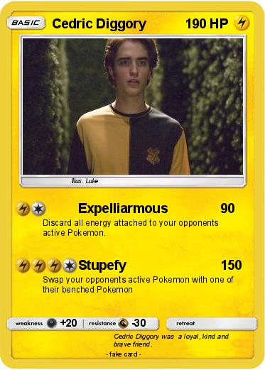 Pokémon Cedric Diggory 19 19 - Expelliarmous - My Pokemon Card