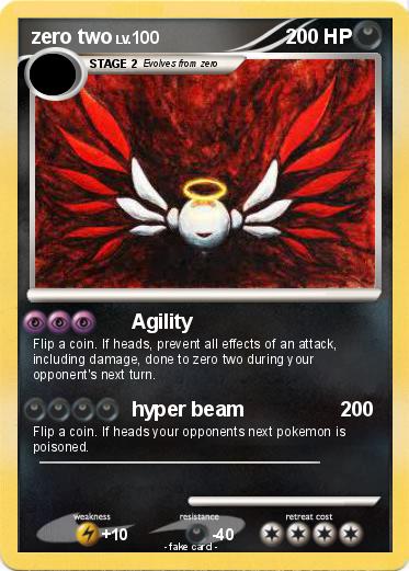 Pokémon zero two 29 29 - Agility - My Pokemon Card
