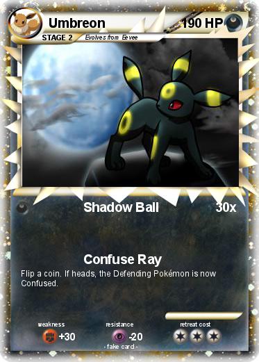 Pokémon Umbreon 1448 1448 - Shadow Ball - My Pokemon Card