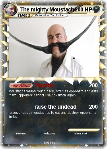 Pokémon The mighty Moustache - Throttle - My Pokemon Card