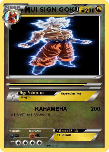 Pokémon UI SIGN GOKU - KAHAMEHA - My Pokemon Card