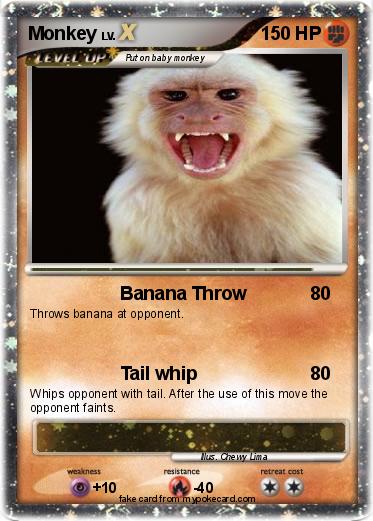 Pokémon Monkey 213 213 - Banana Throw - My Pokemon Card
