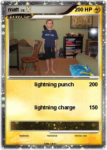 Pokémon matt 667 667 - lightning punch - My Pokemon Card