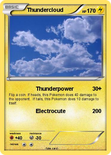 Pokémon Thundercloud 4 4 - Thunderpower - My Pokemon Card