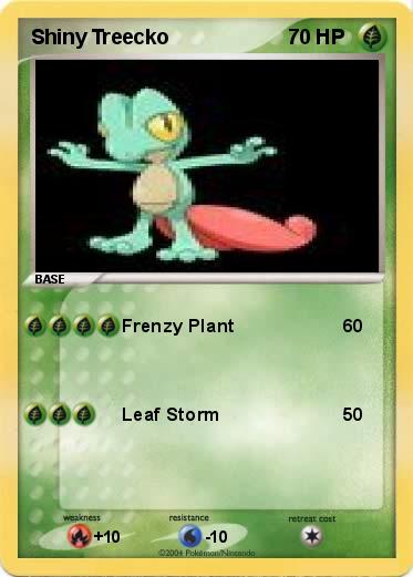 Pokémon Shiny Treecko - Frenzy Plant - My Pokemon Card