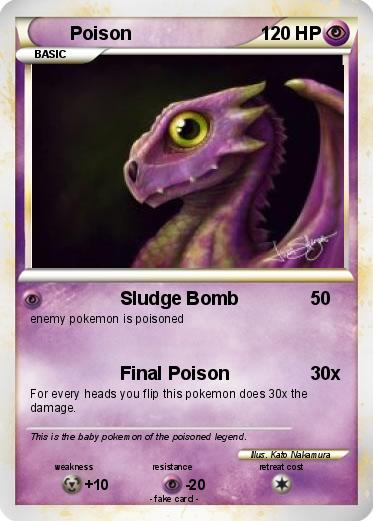 Pokémon Poison 274 274 - Sludge Bomb - My Pokemon Card