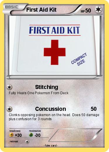 Pokémon First Aid Kit 2 2 - Stitching - My Pokemon Card