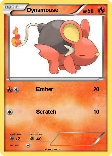 Pokémon Dynamouse - Ember - My Pokemon Card