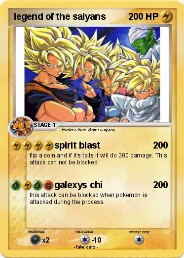 Pokémon legend of the saiyans - spirit blast - My Pokemon Card