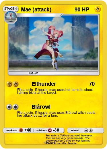 Pokémon Mae attack - Elthunder - My Pokemon Card