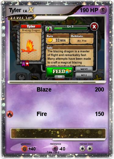 Pokémon Tyler 464 464 - Blaze - My Pokemon Card