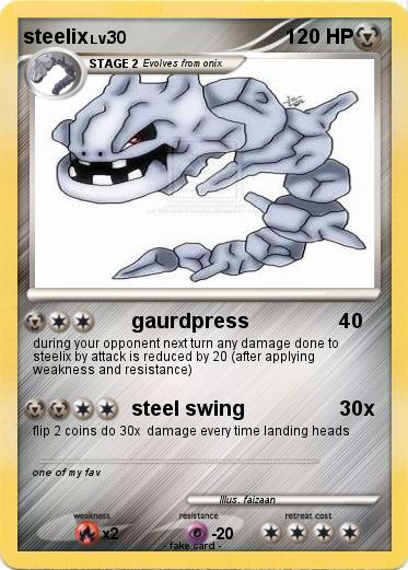 Pokémon steelix 954 954 - gaurdpress - My Pokemon Card