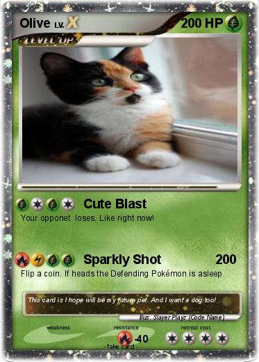 Pokémon Olive 54 54 - Cute Blast - My Pokemon Card