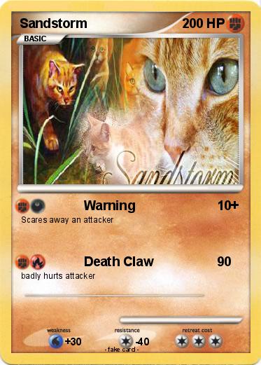 Pokémon Sandstorm 39 39 - Warning - My Pokemon Card